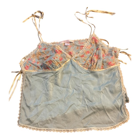 Victoria's Secret | Tops | Vintage Y2k Victorias Secret Silk Triangle ...